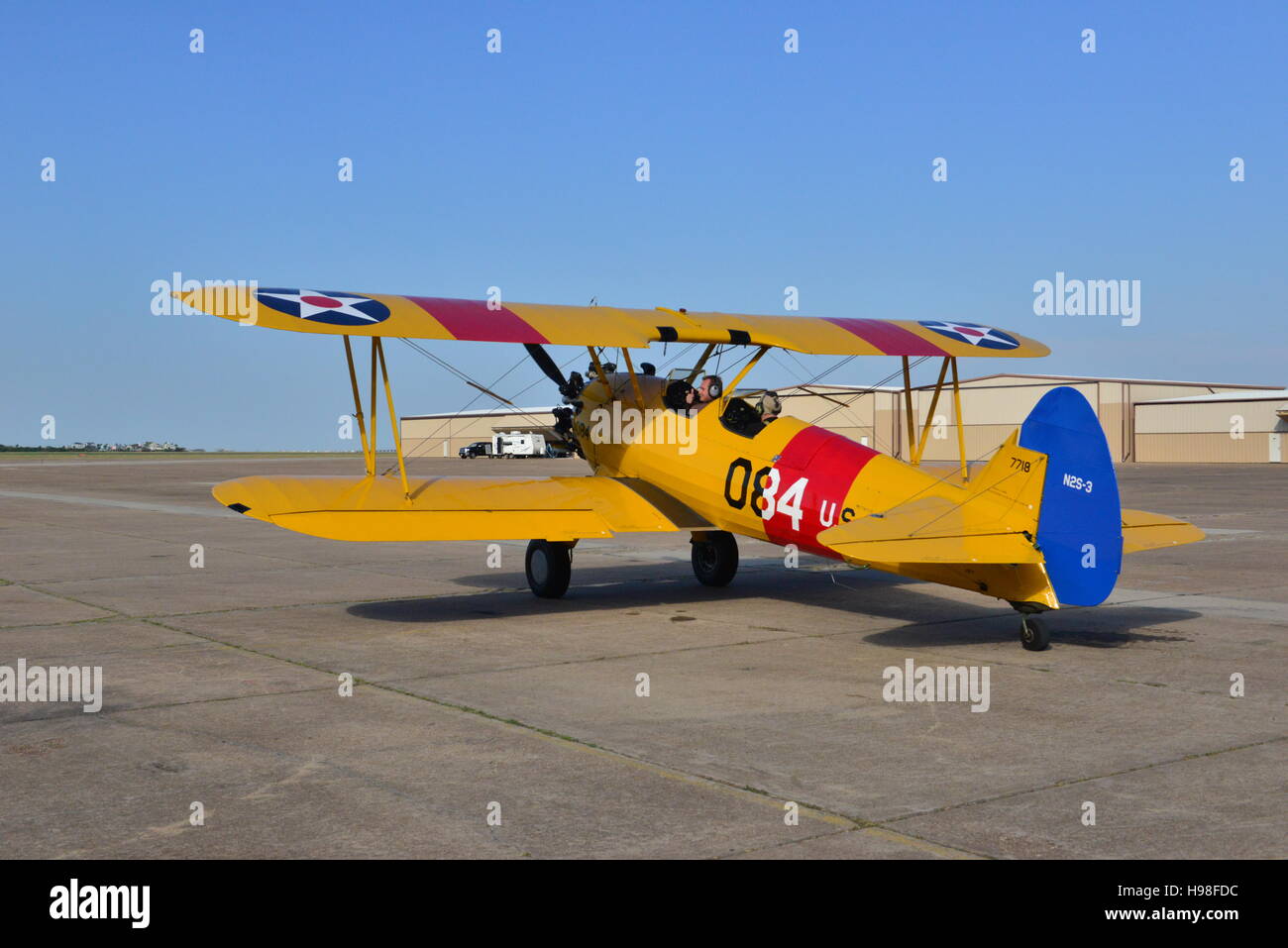 An American biplane trainer from the 1930's Stock Photo - Alamy