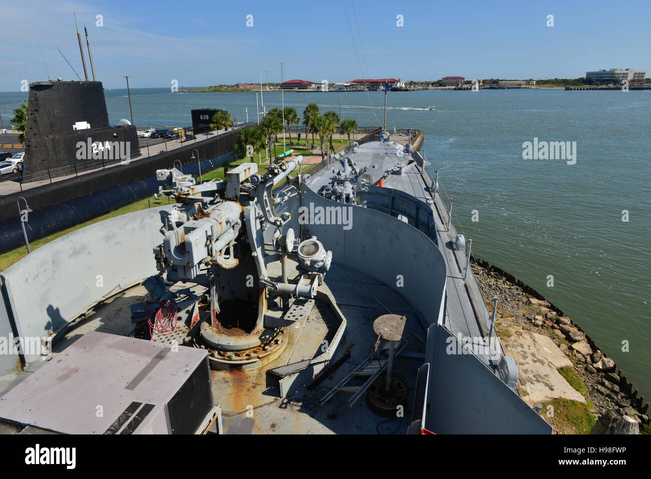 The Destroyer USS Stewart in Galveston, Texas Stock Photo - Alamy