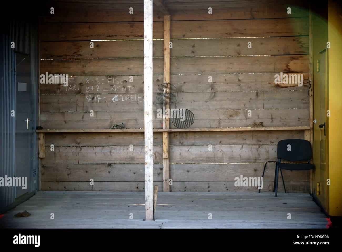 Barbecue place for construction workers Stock Photo - Alamy