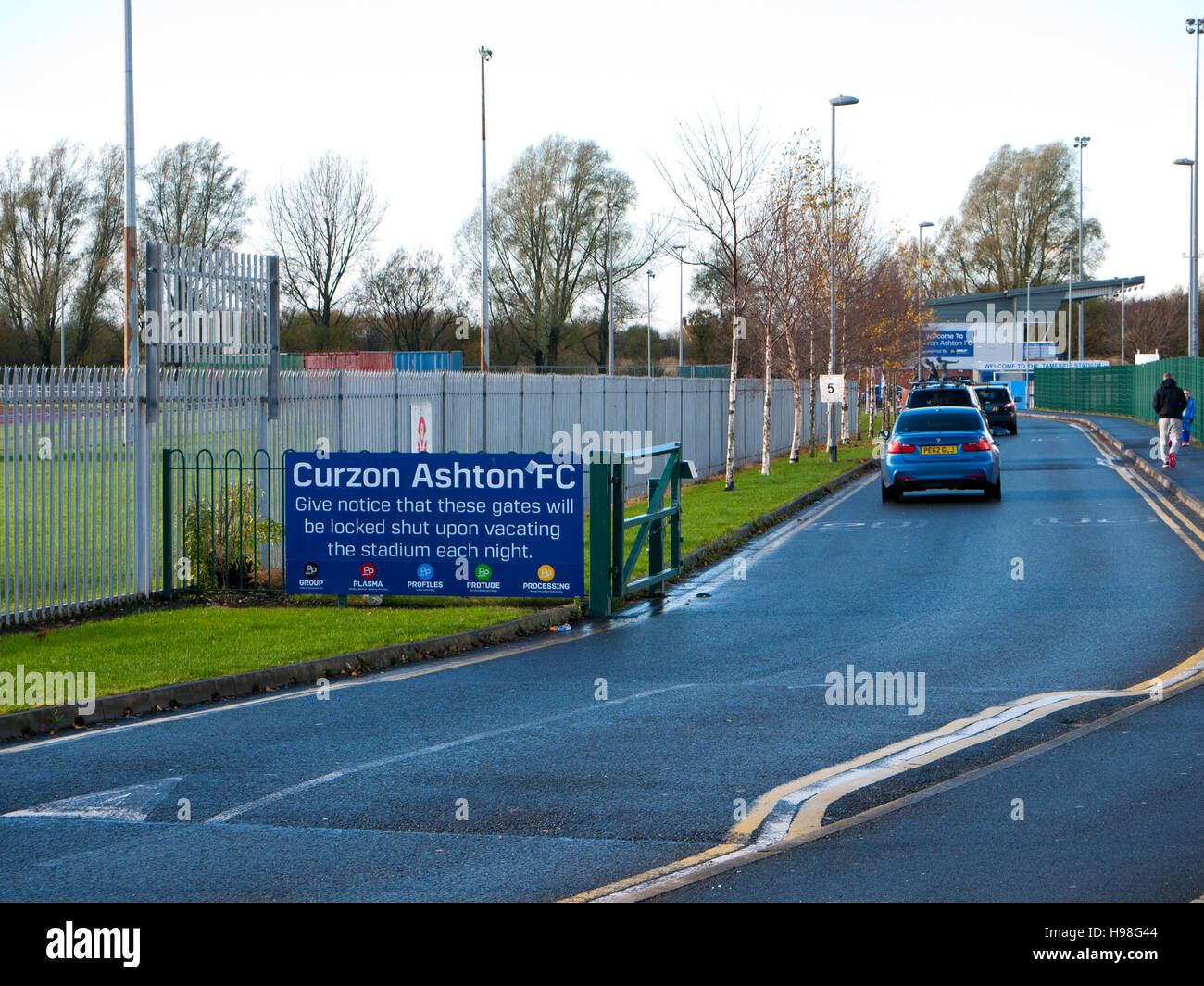 Curzon Ashton football ground, Tameside,Greater Manchester, UK Stock ...