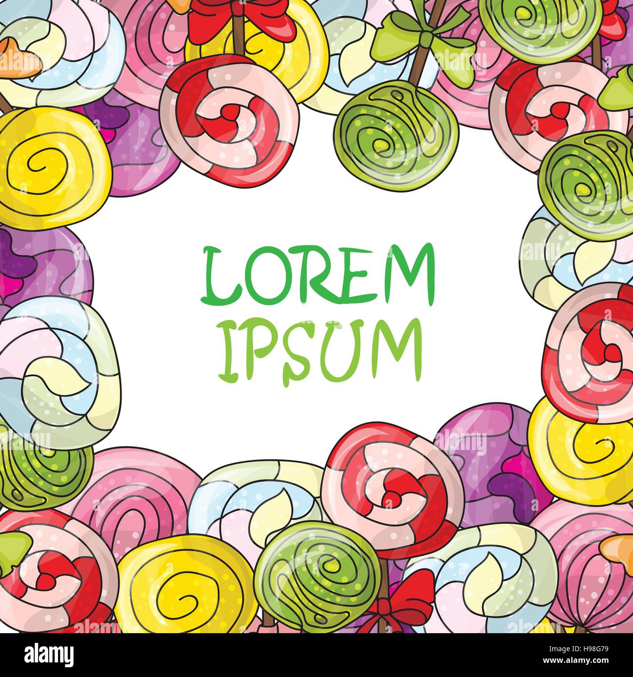 Frame made beautiful paper Stock Vector Images - Alamy