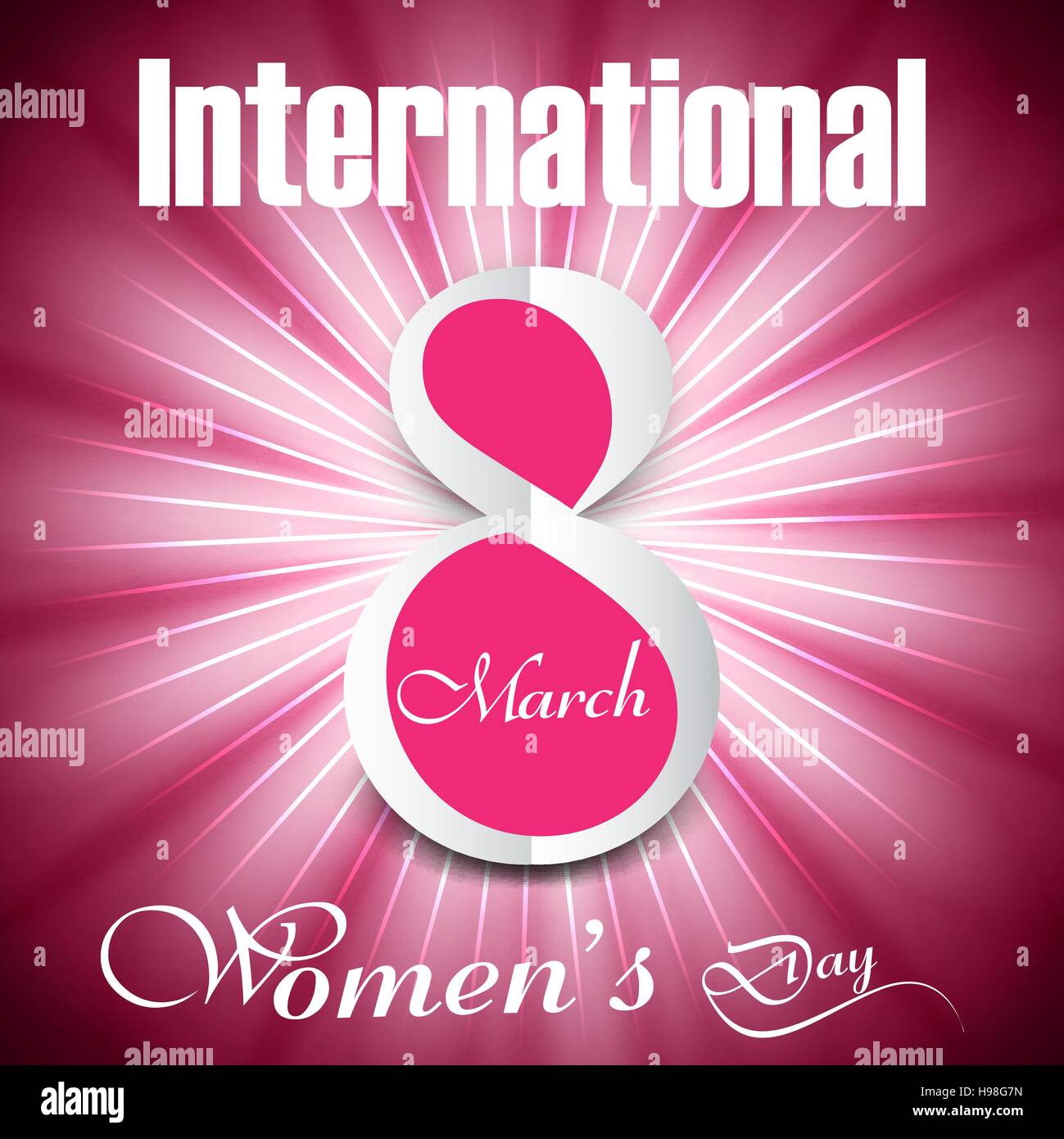 Beautiful background design for womens day colorful card. Vector ...