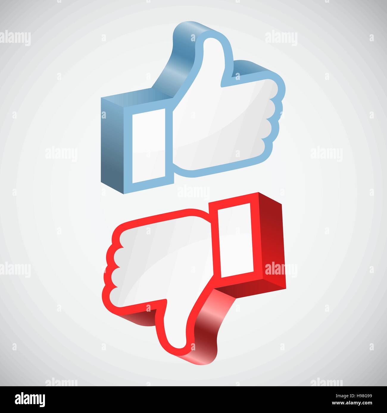 Like and dislike hands vector. Vector Illustration EPS 10 Stock Vector ...