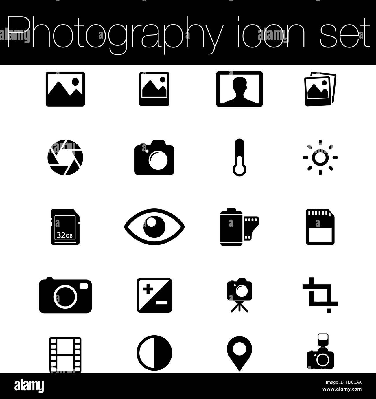 Tripod camera icon map hi-res stock photography and images - Alamy