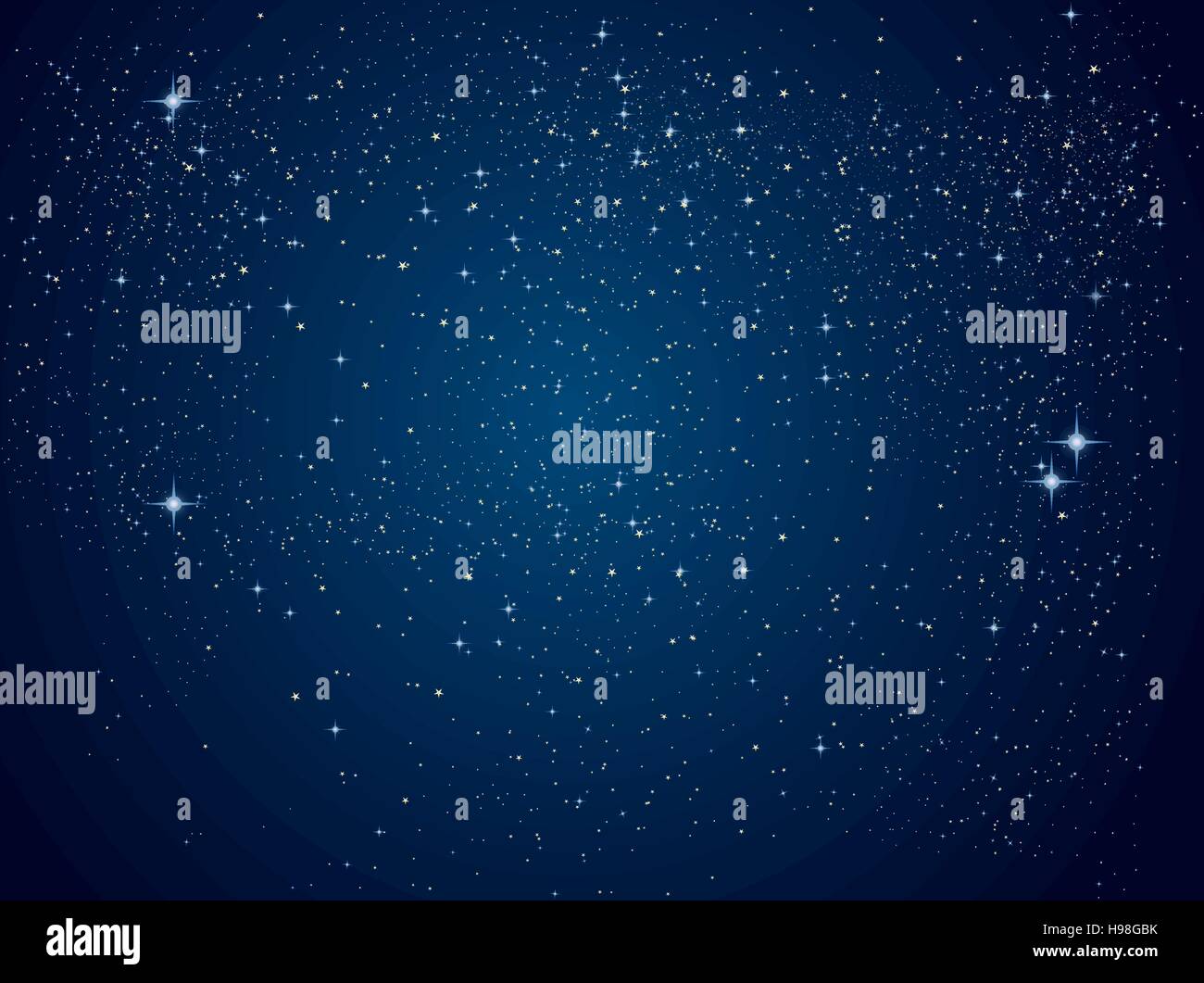 Blue Space Background. Vector illustration, EPS 10 Stock Vector Image ...
