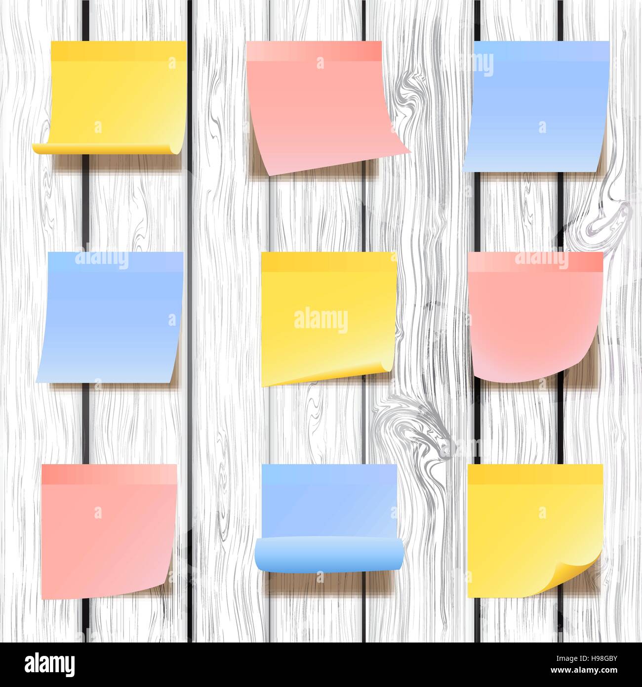 Sticky notes collection. Vector illustration, EPS 10 Stock Vector Image ...