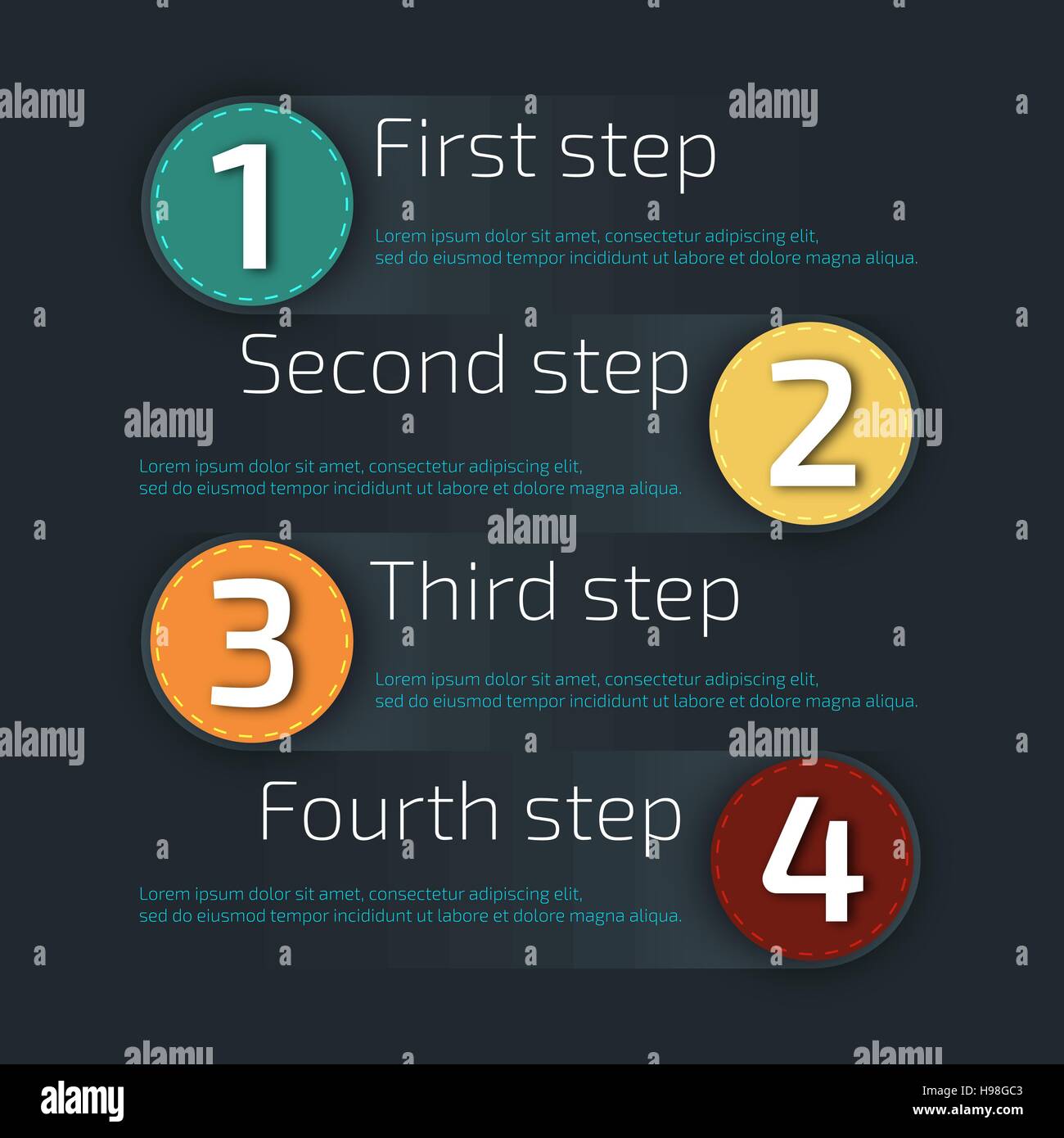 Timeline infographic. Infographic template with banners. Vector design ...