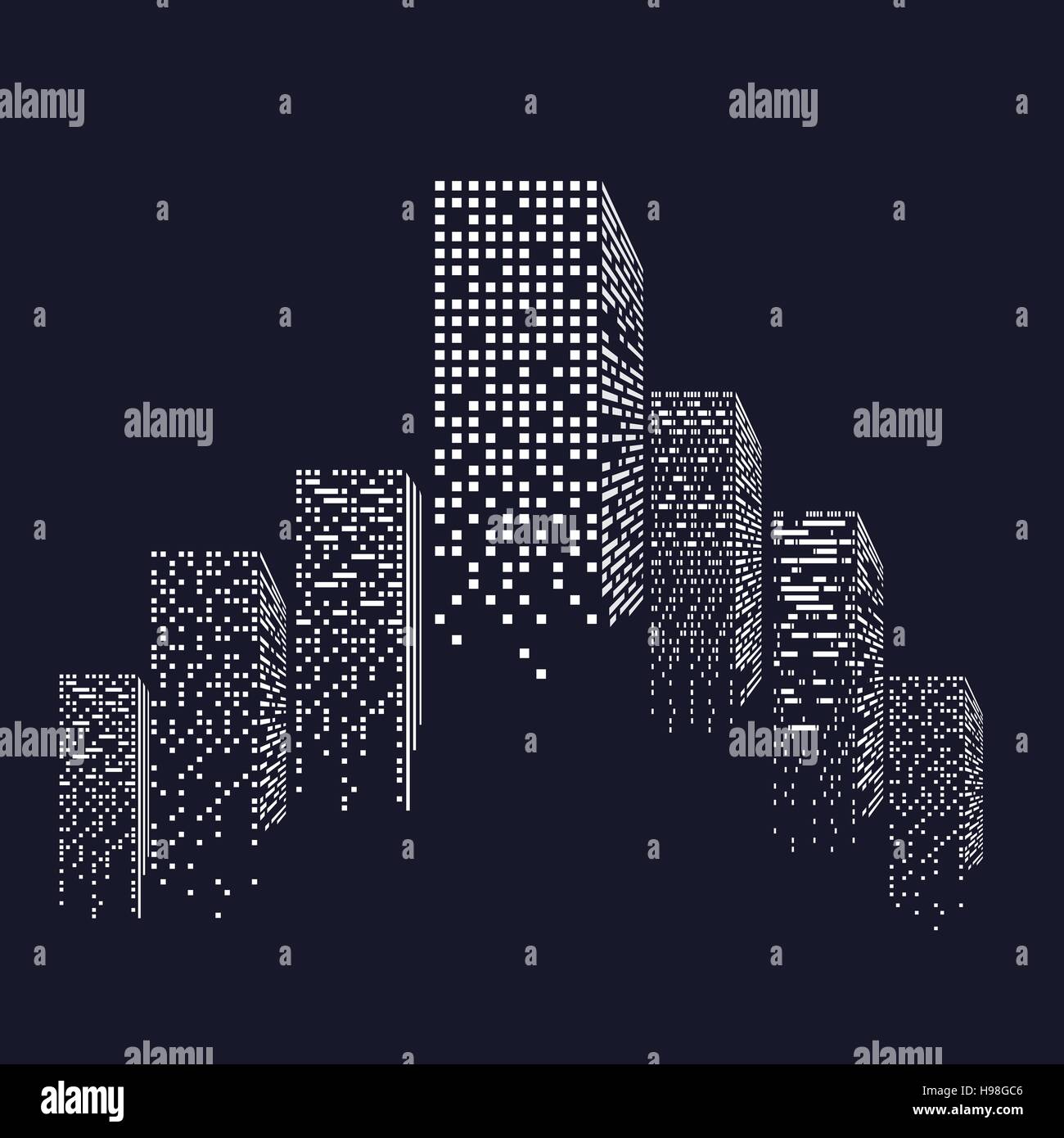 vector of graphical urban cityscape. Illustration EPS 10 Stock Vector ...