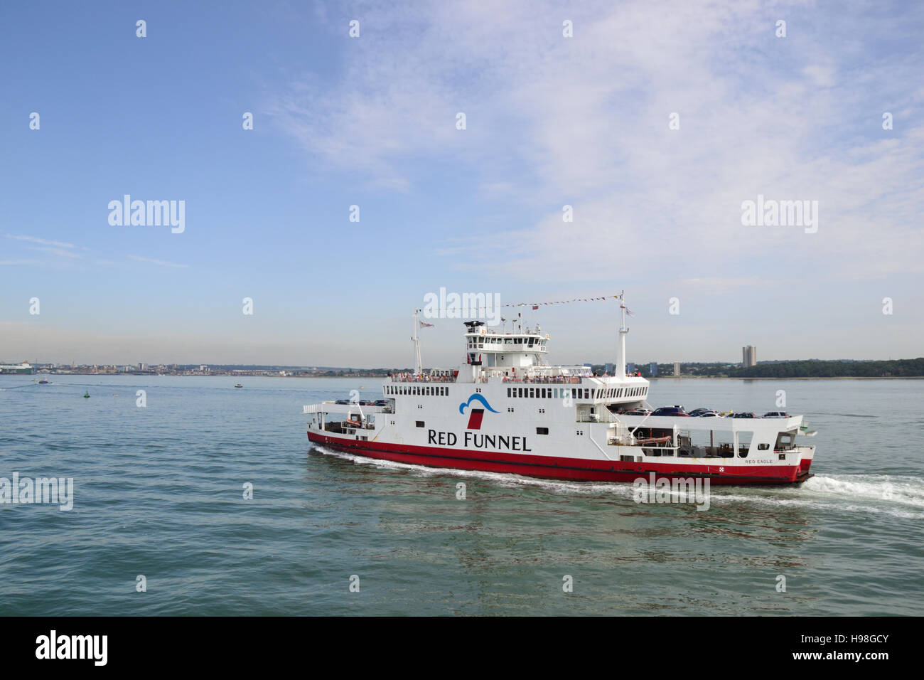Red Eagle one of Red Funnel's Isle of Wight roll-on, roll-off ferries ...