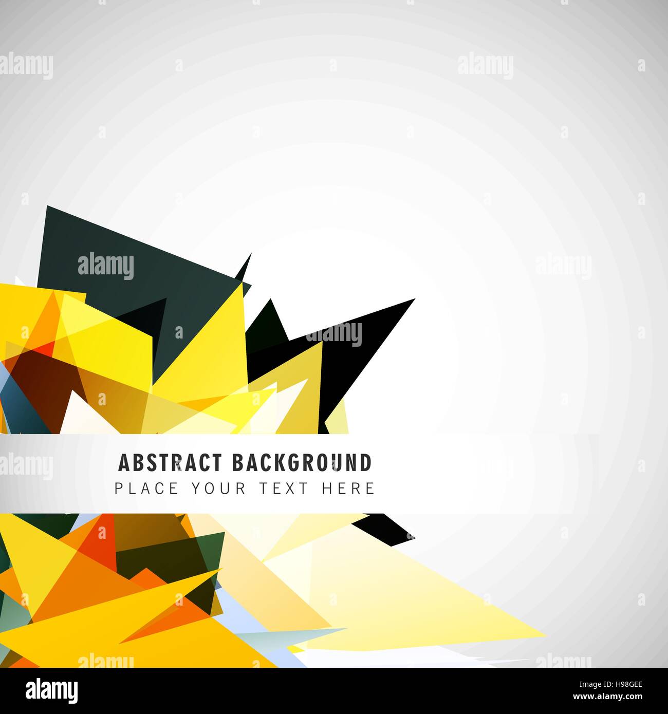Background with polygons in the corner. Vector illustration, EPS 10 ...