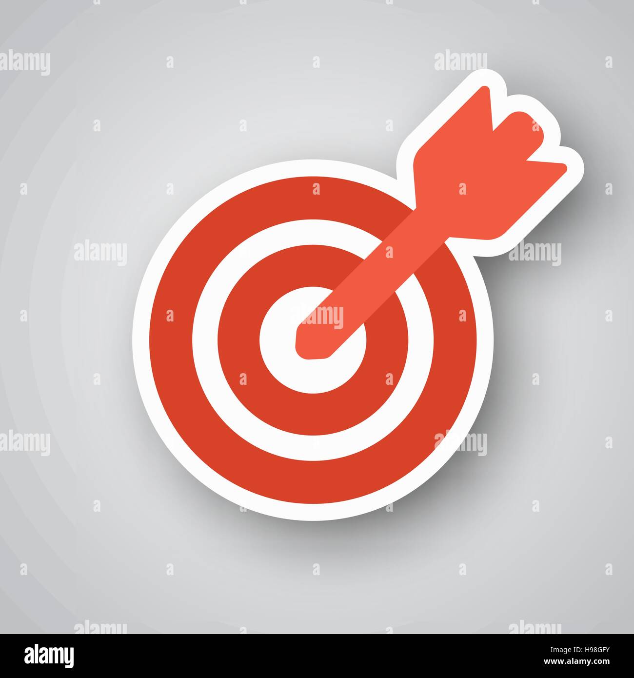 Business target icons. Vector illustration, EPS 10 Stock Vector Image ...