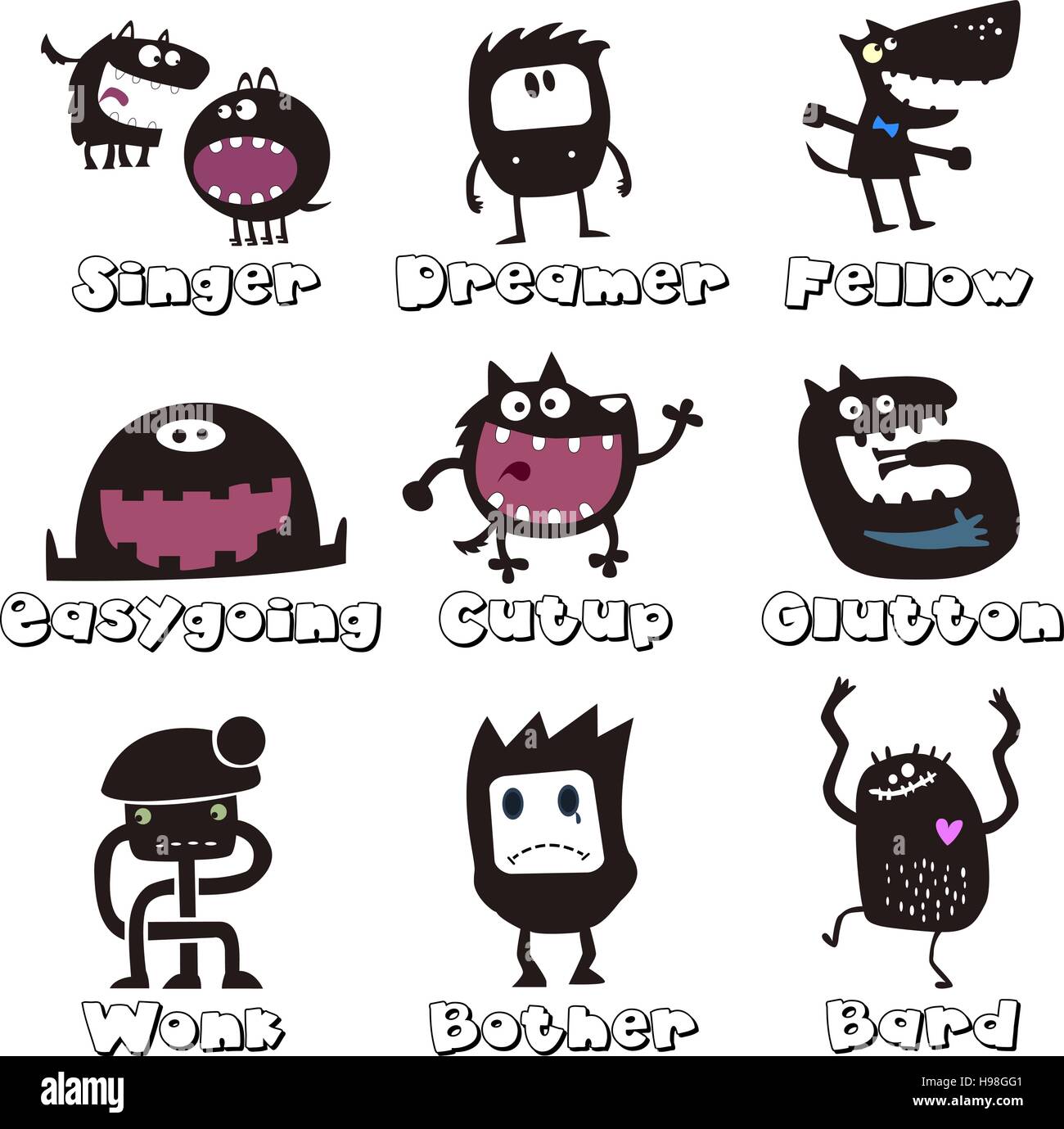 Cartoon charactors hi-res stock photography and images - Alamy