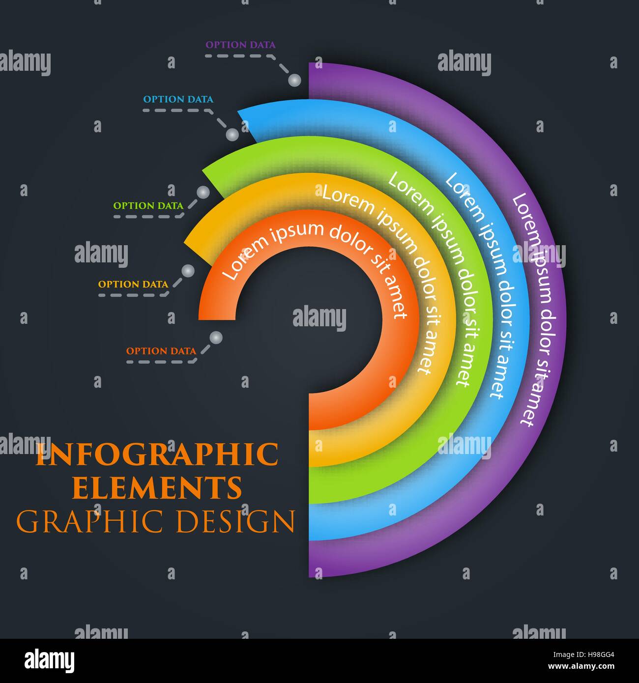 Circle infographic. Graphic design. Vector illustration, EPS 10 Stock ...
