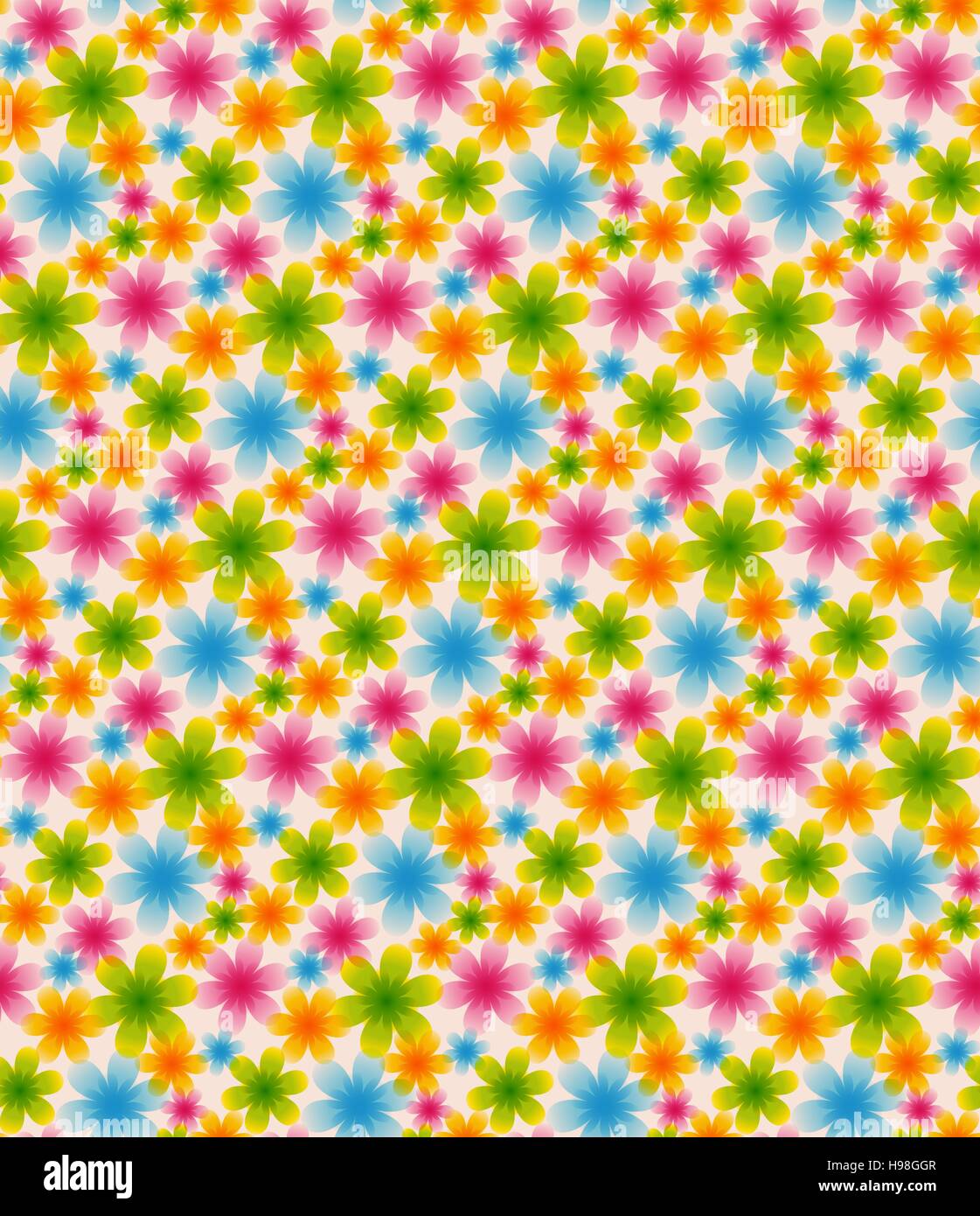 Colorful floral pattern. Vector illustration, EPS 10 Stock Vector Image ...