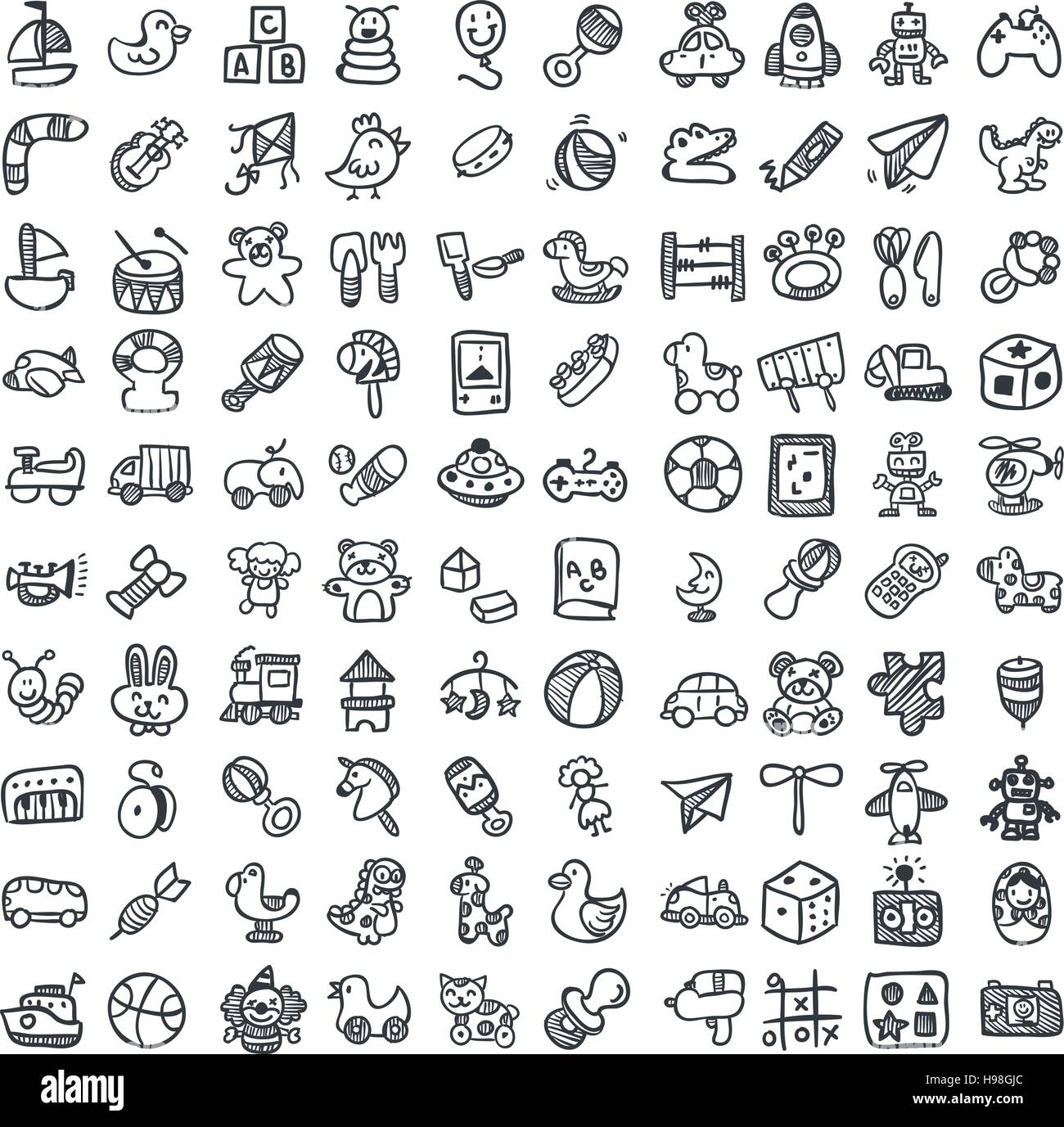 Doodle toys hi-res stock photography and images - Alamy