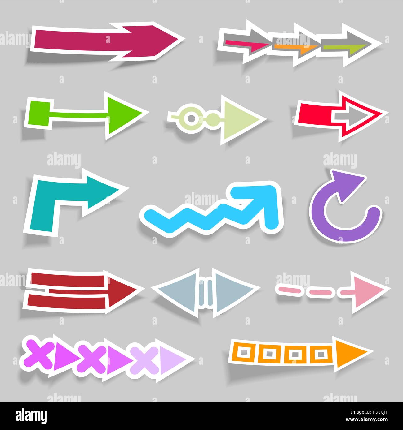 Curved upward arrows hi-res stock photography and images - Alamy