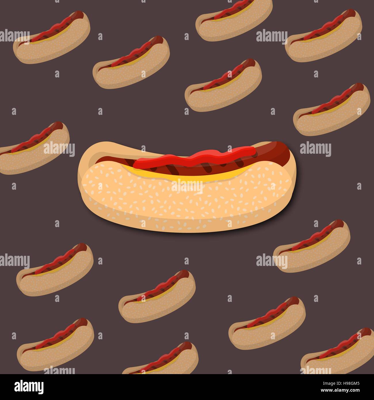 Hot dog icon Stock Vector Image & Art - Alamy