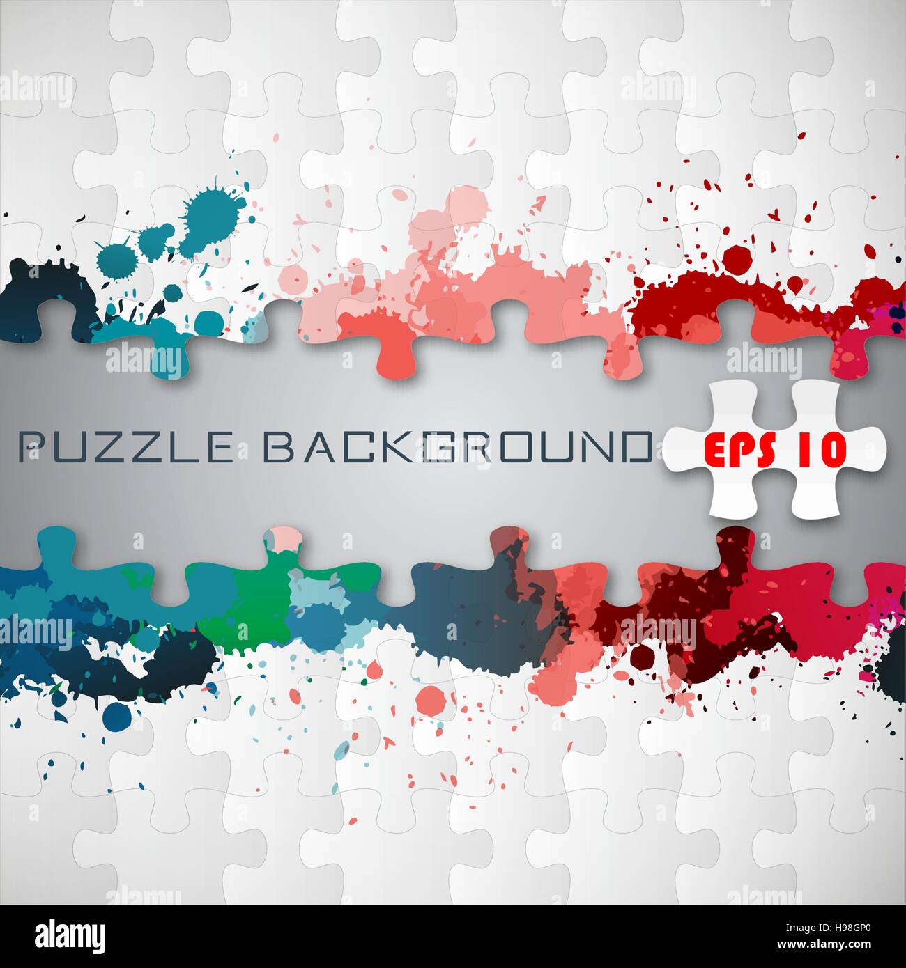 Puzzle background with splashes Stock Vector Image & Art - Alamy