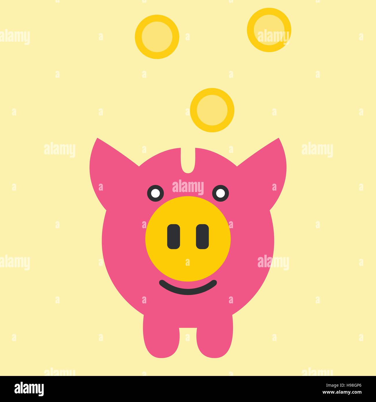 Piggy Bank Savings Stock Vector Image & Art - Alamy