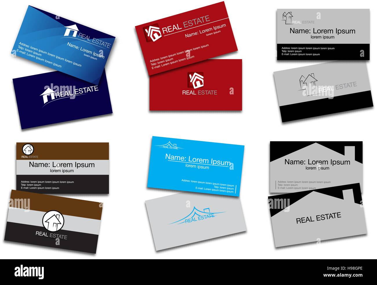 Real estate card Stock Vector Image & Art - Alamy