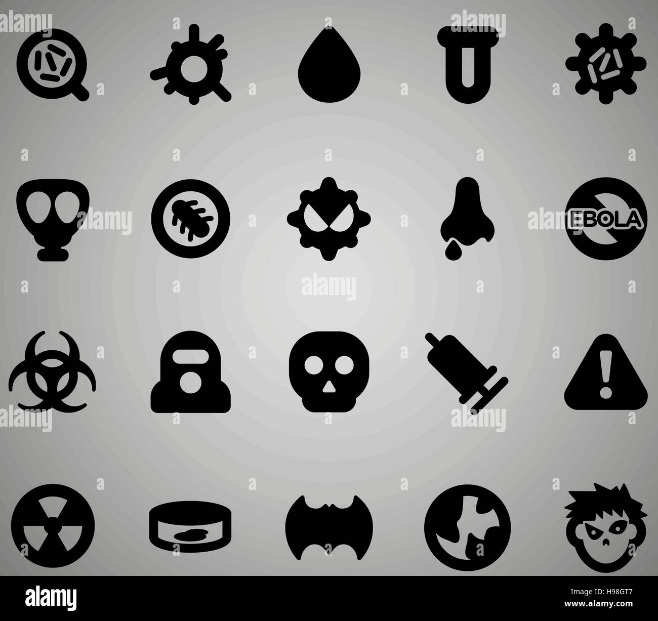 Virus icon set Stock Vector Image & Art - Alamy