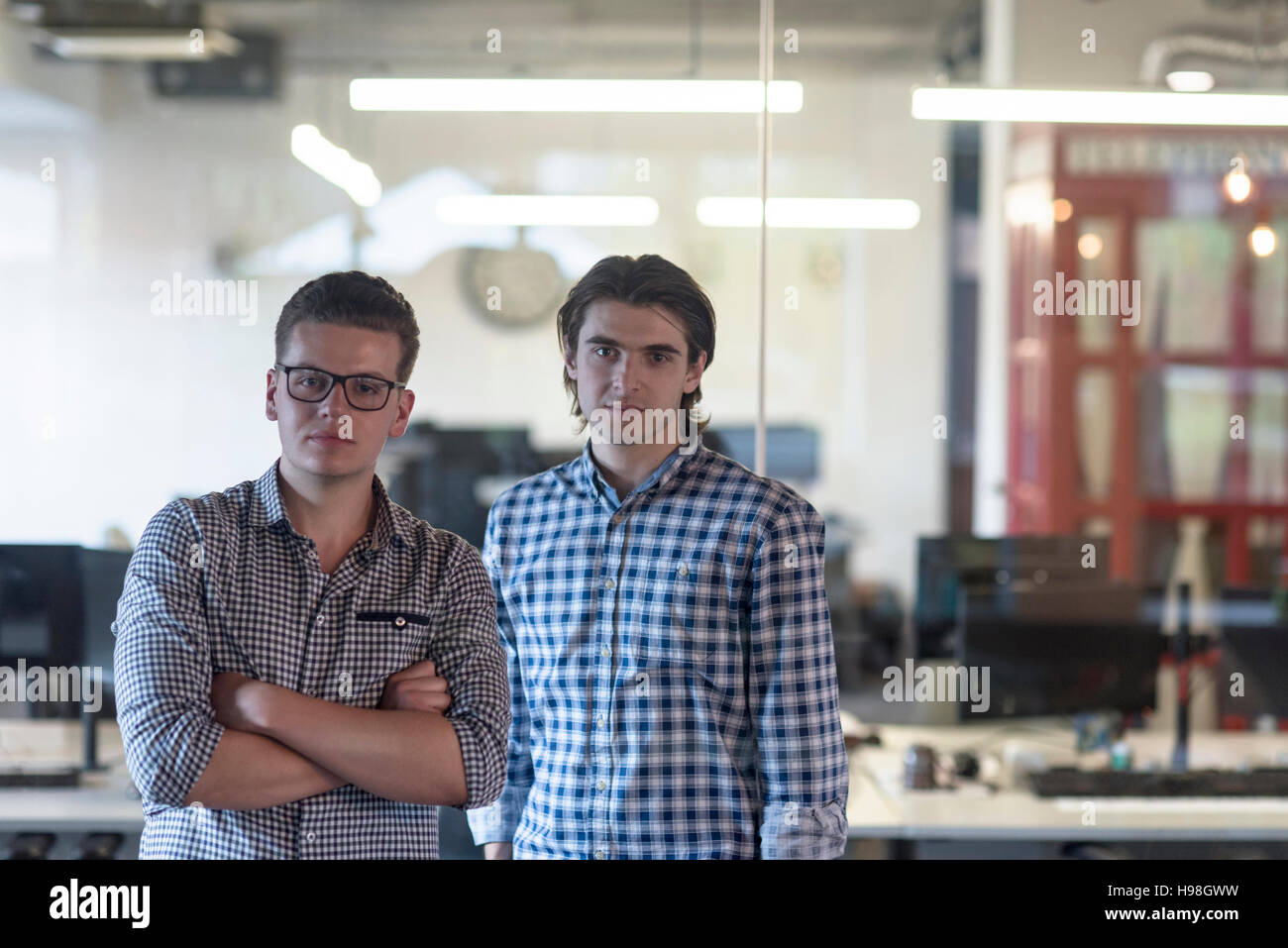 start up business team portrait at modern office interior Stock Photo ...