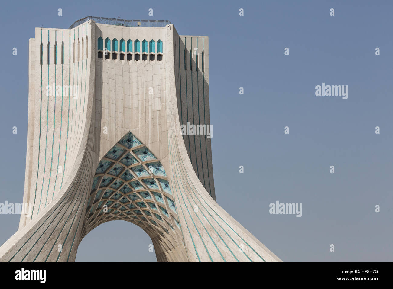 TEHERAN, IRAN - OCTOBER 03, 2016: Azadi Tower located at Azadi Square ...
