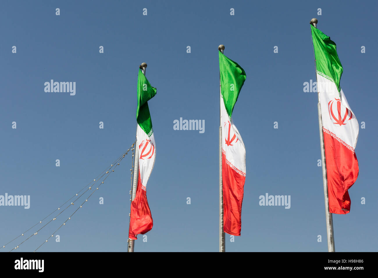 Iran flags hi-res stock photography and images - Alamy
