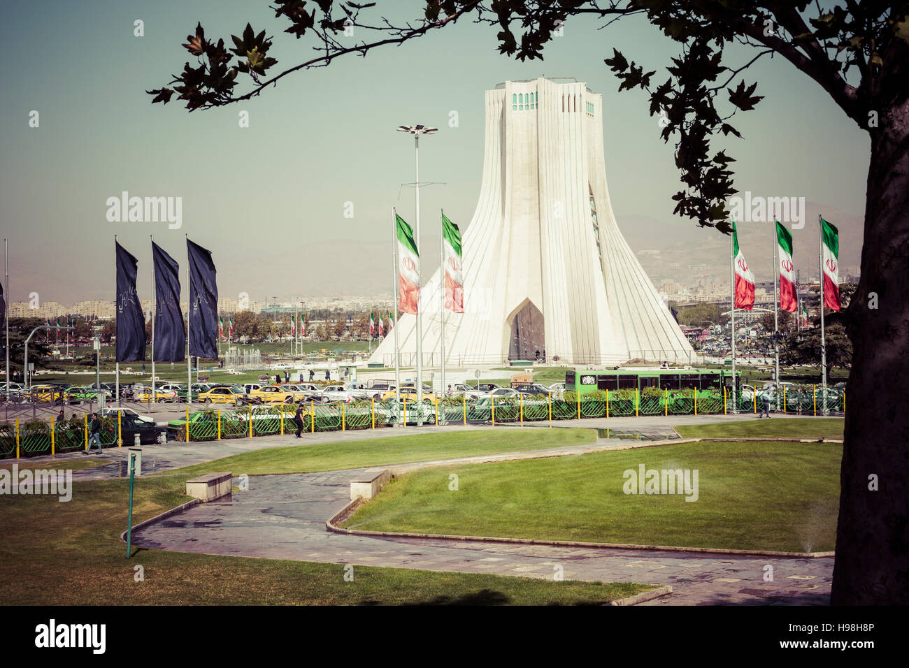 TEHERAN, IRAN - OCTOBER 03, 2016: Azadi Tower located at Azadi Square ...