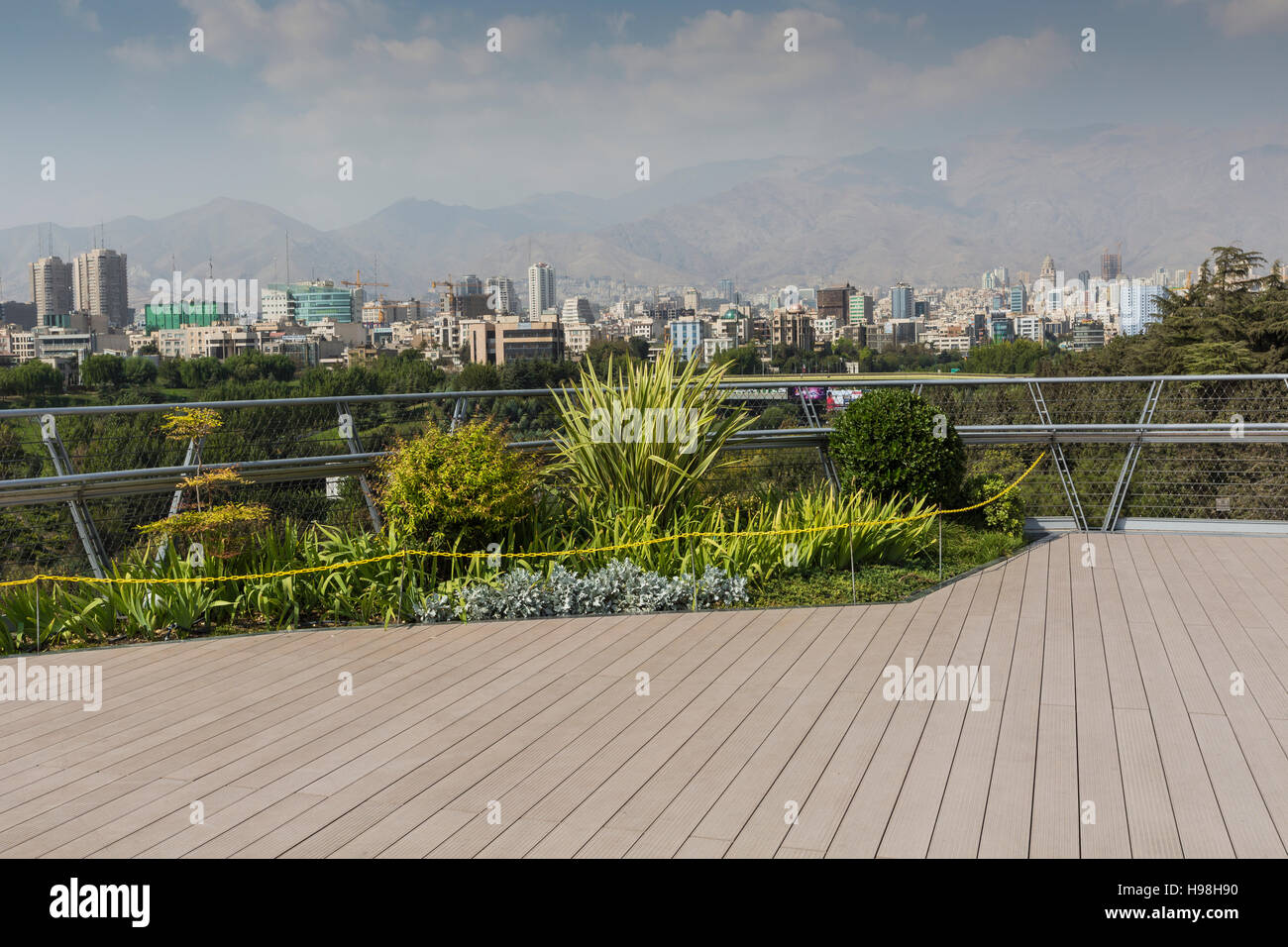 TEHERAN, IRAN - OCTOBER 05, 2016:Tabiat steel bridge connects two ...