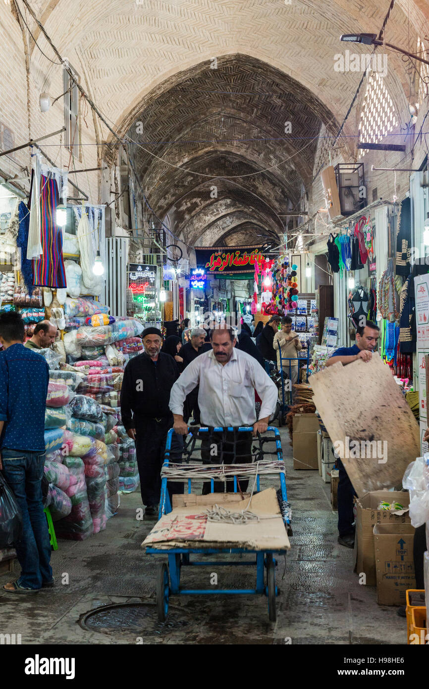 ISFAHAN, IRAN - OCTOBER 06, 2016: traditional iranian souvenirs in ...