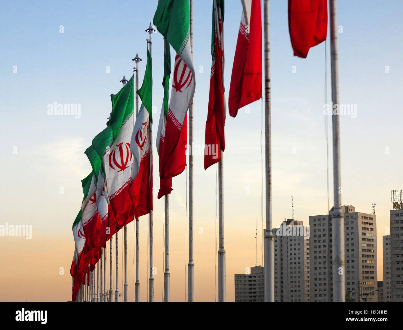 Flags of iran hi-res stock photography and images - Alamy