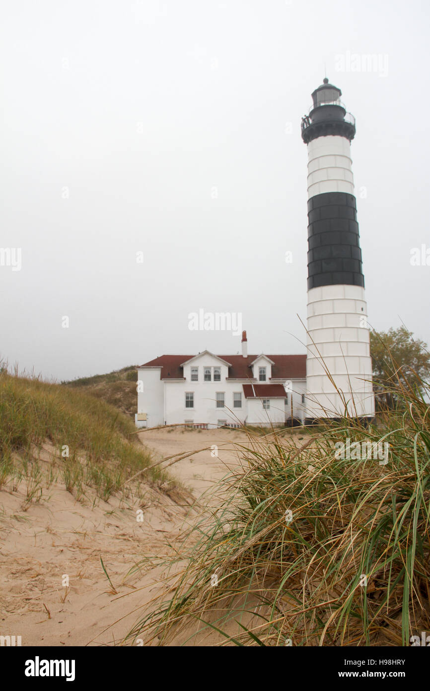 Big Sable Point Lighthouse located in Ludington, Michigan, on Lake ...