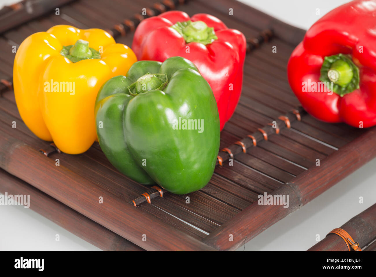 Peppers / tree colors Stock Photo - Alamy