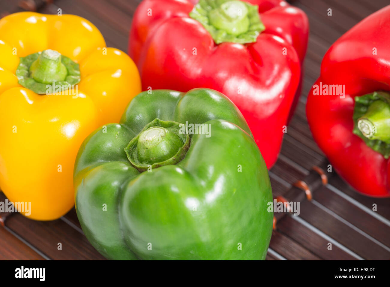 Peppers / tree colors Stock Photo - Alamy