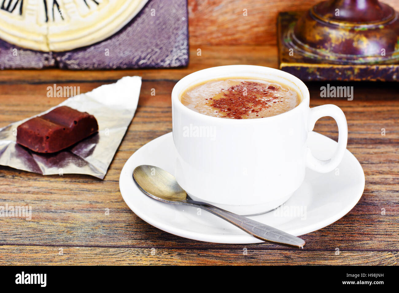 Cup of Coffee in Retro Vintage Style. Studio Photo Stock Photo - Alamy