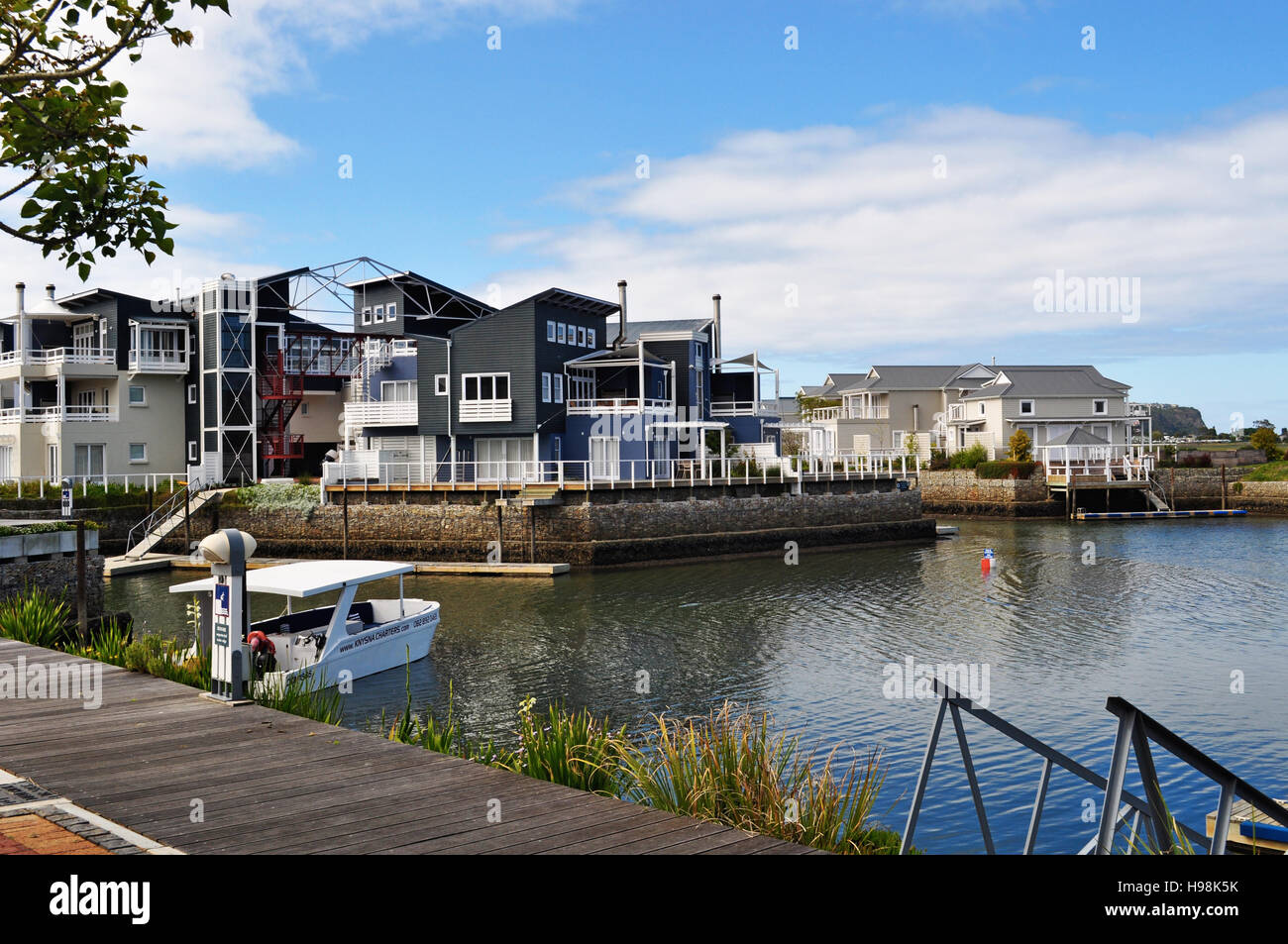 South Africa: houses and skyline of Thesen Island, a multi-award ...