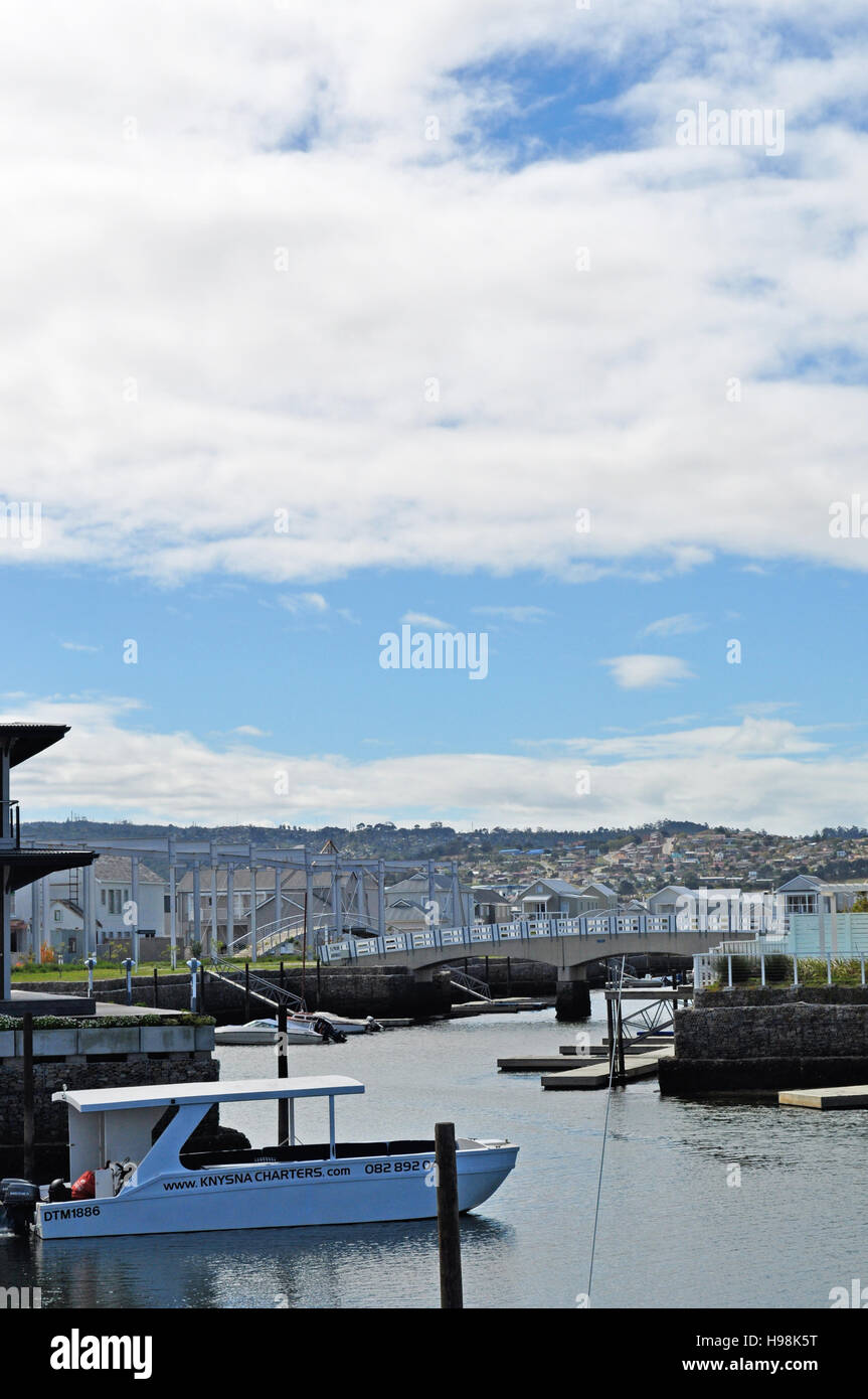 South Africa, Garden Route: the houses and the skyline of Thesen ...