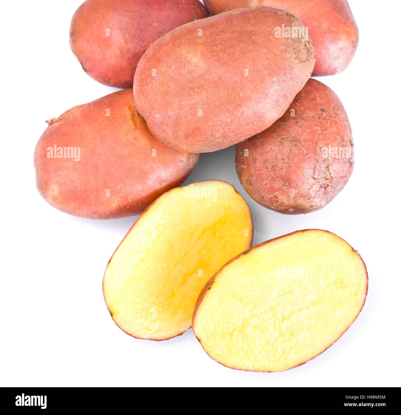 Pink Potato Sweet Batata Isolated on White Background Studio Photo ...