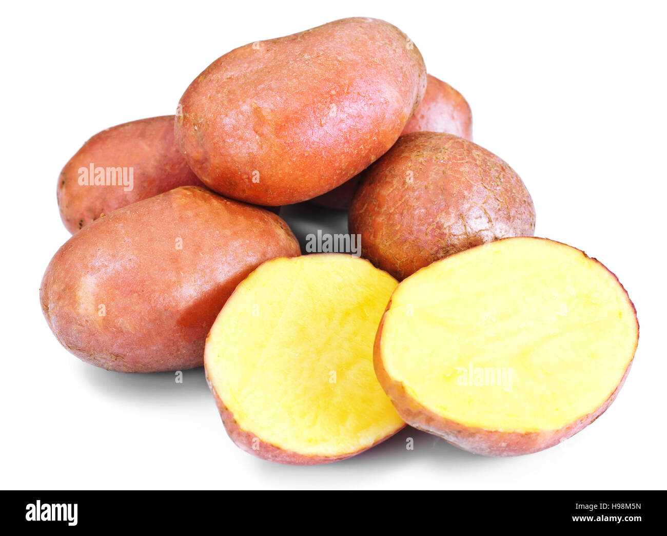 Pink Potato Sweet Batata Isolated on White Background Studio Photo ...