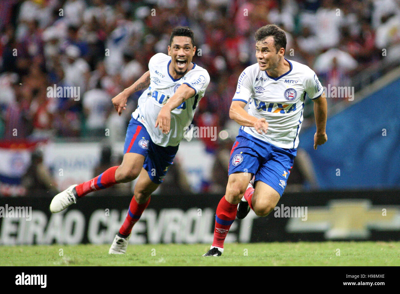 Salvador, Brazil. 12th Oct, 2016. Bahia X Bragantino. Bragantino's goal ...