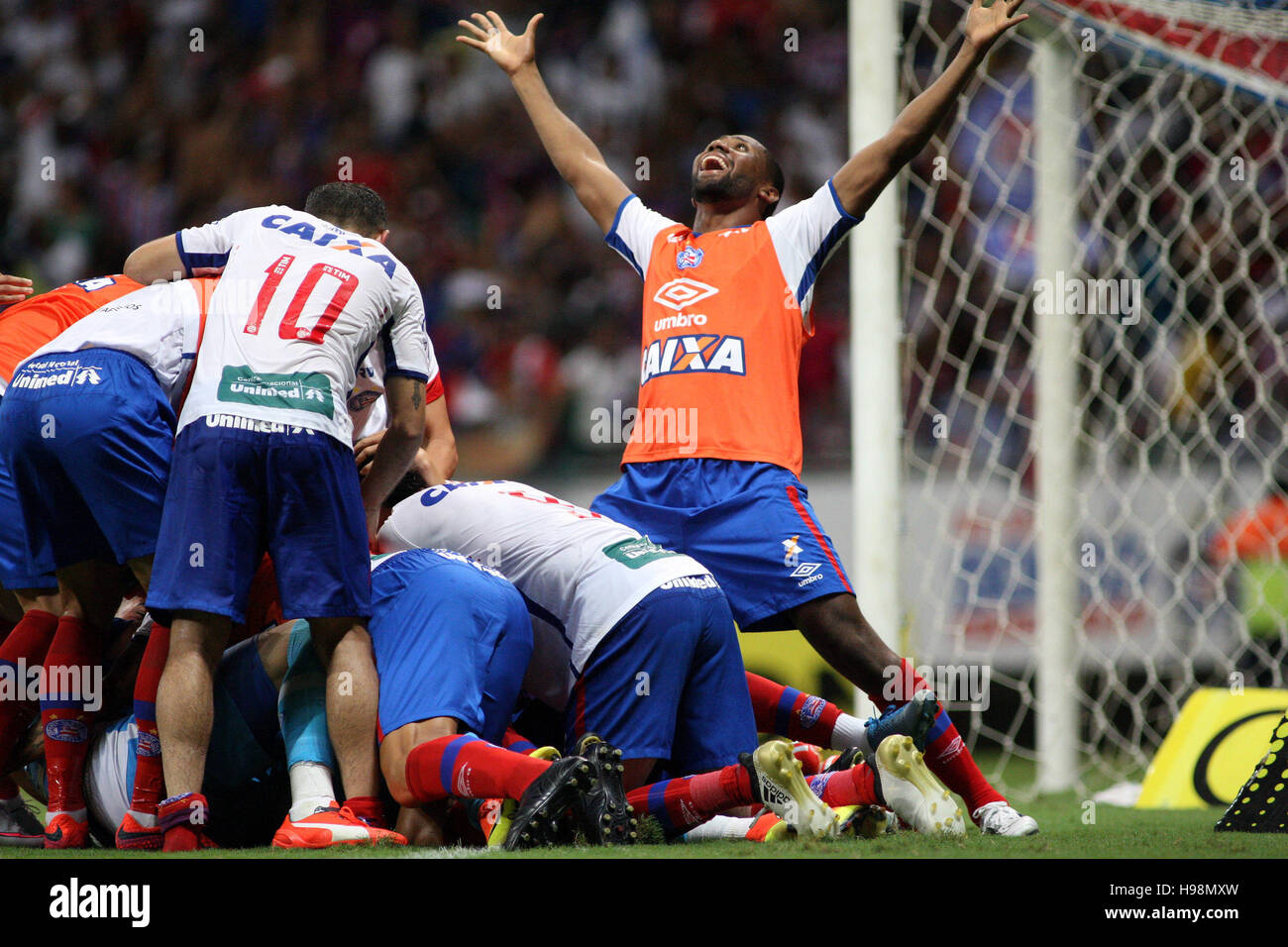 Salvador, Brazil. 12th Oct, 2016. Bahia X Bragantino. Bragantino's goal ...