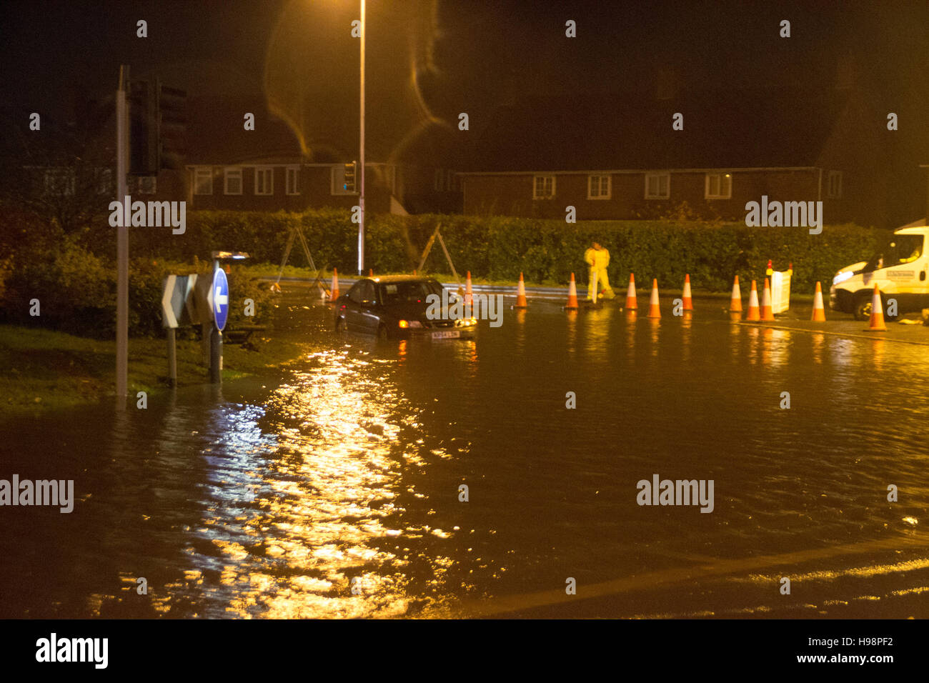 Exeter, UK. 20th November, 2016. The First winter storm of 2016 Storm ...