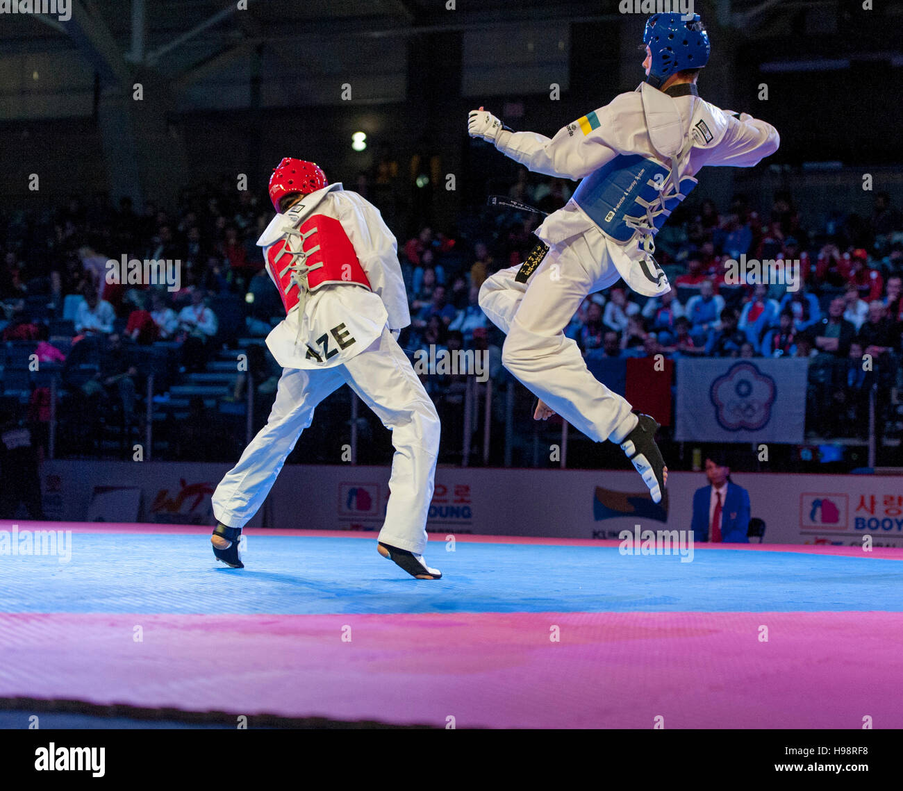 Burnaby, Canada. 19 November, 2016. WTF World Taekwondo Junior Championships Kostiantyn ...