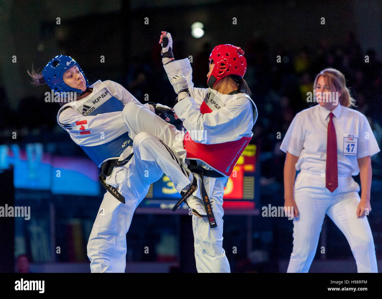 Burnaby, Canada. 19 November, 2016. WTF World Taekwondo Junior Championships Skylar Park (CAN ...