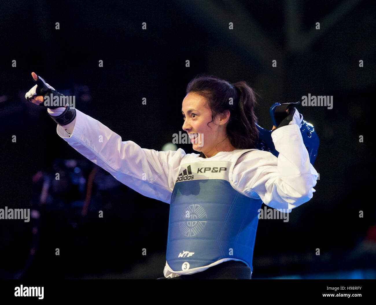 Burnaby, Canada. 19 November, 2016. WTF World Taekwondo Junior Championships Skylar Park (CAN ...