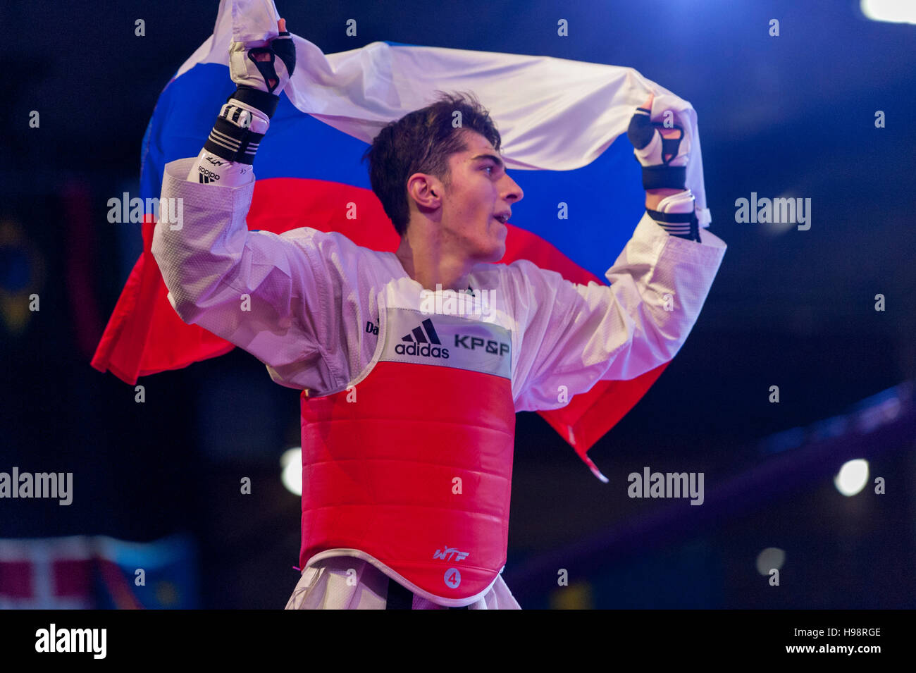 Burnaby, Canada. 19 November, 2016. WTF World Taekwondo Junior Championships Kostiantyn ...