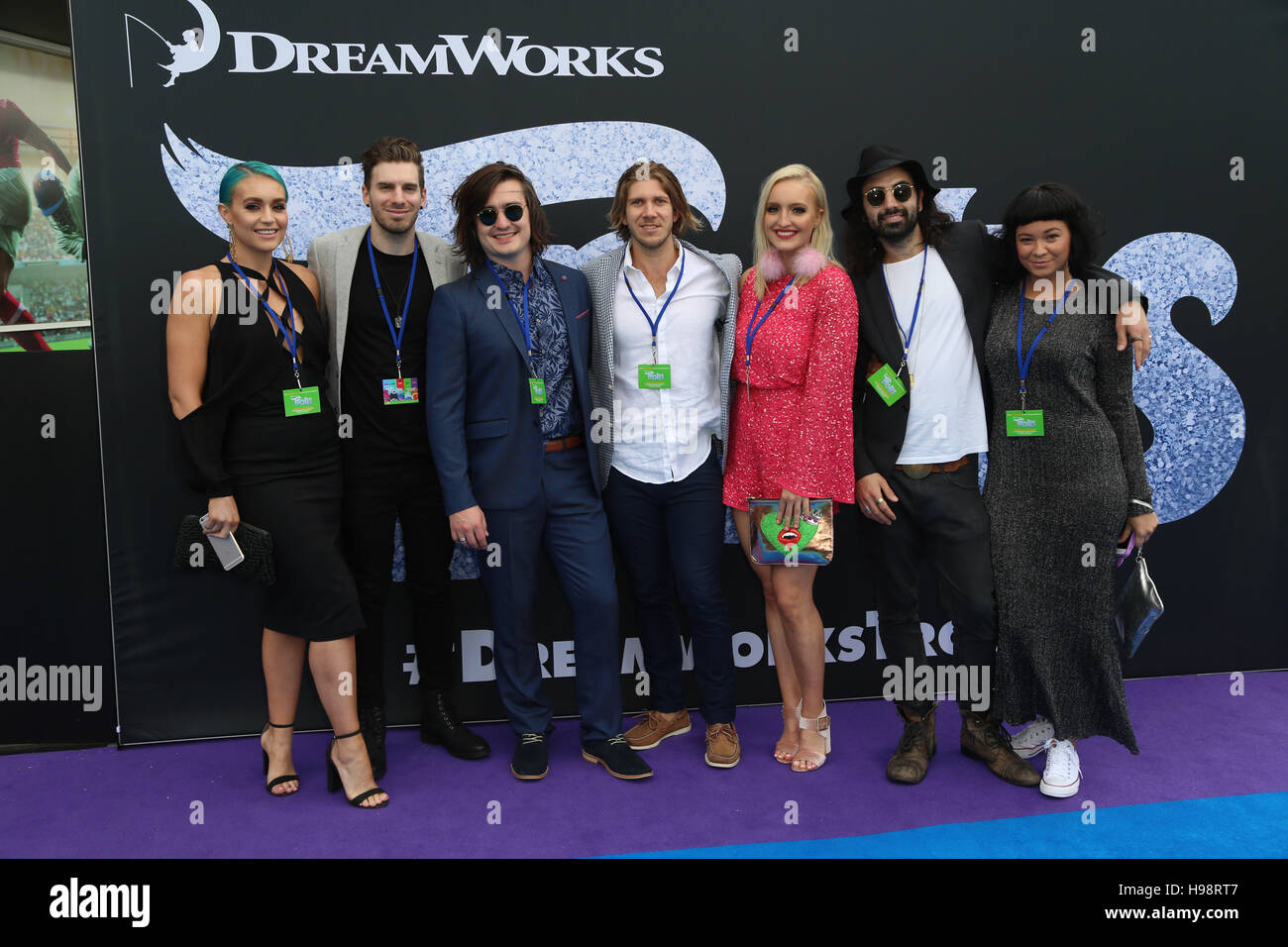 Sydney, Australia. 20 November 2016. Sheppard (band) arrives on the red ...
