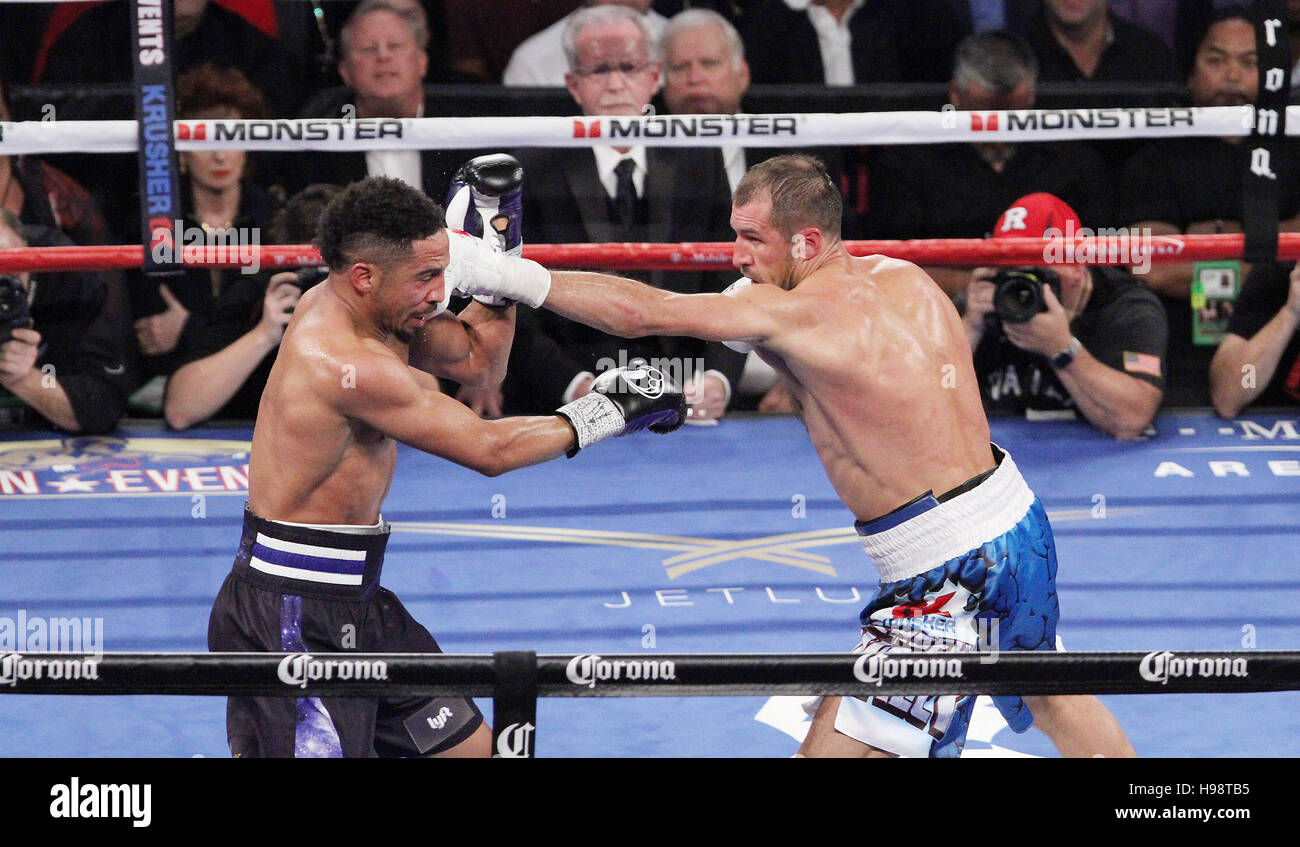 Las Vegas, Nevada, USA. 20th Nov, 2016. Light Heavyweight boxers Andre ...