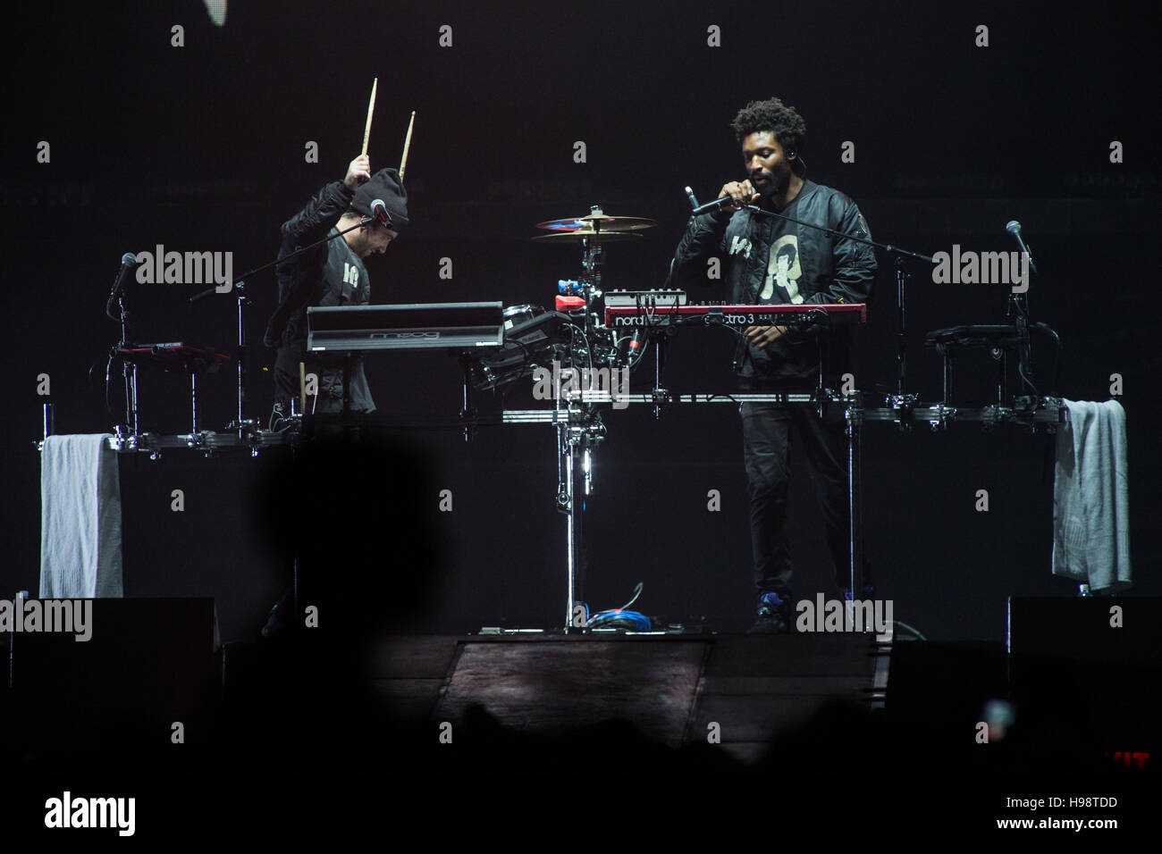 Bologna, Italy. 19th November 2016. The American electronic duo The ...